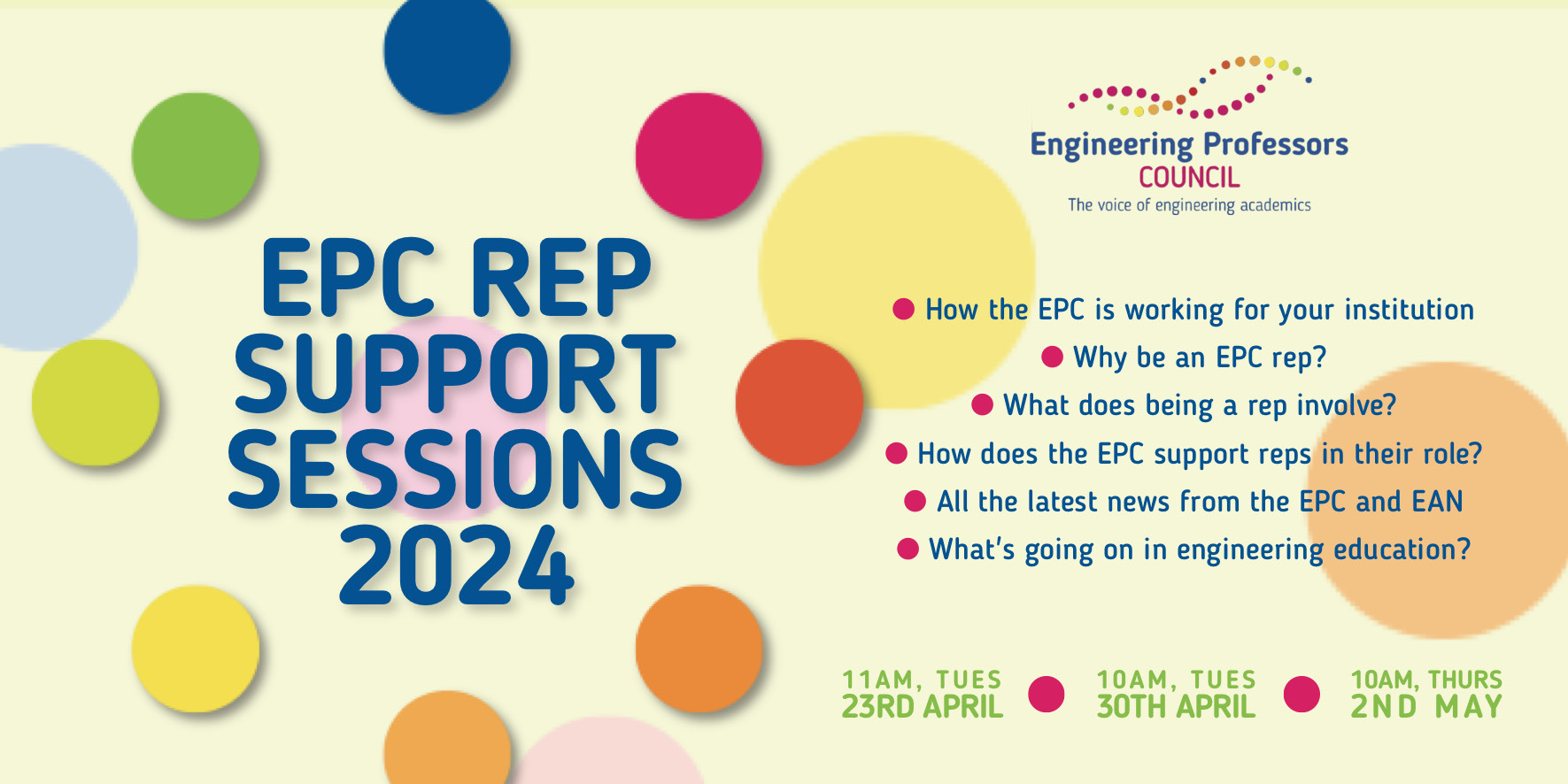 Rep Support 2024: Session 3 - Engineering Professors Council